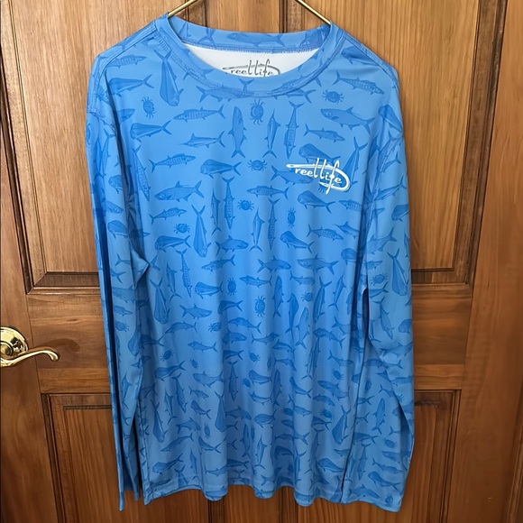 reel life | Shirts | Reel Life Fishing Shirt | Poshmark